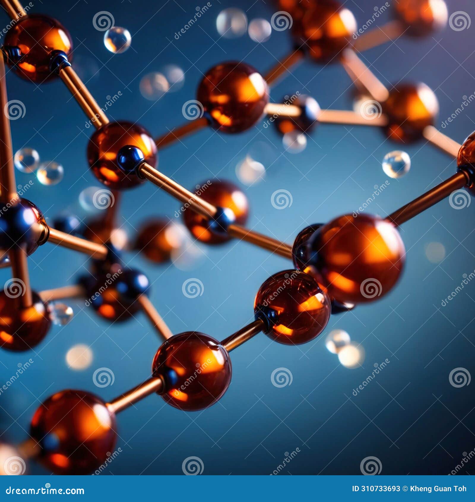 Model of Molecular Structure, Chemistry Representation of Molecule ...