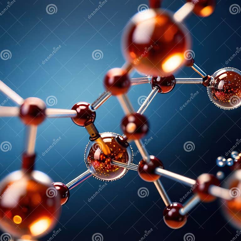 Model of Molecular Structure, Chemistry Representation of Molecule ...