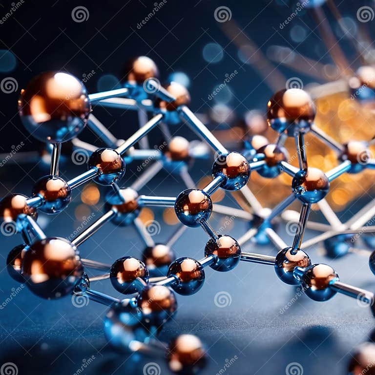 Model of Molecular Structure, Chemistry Representation of Molecule ...