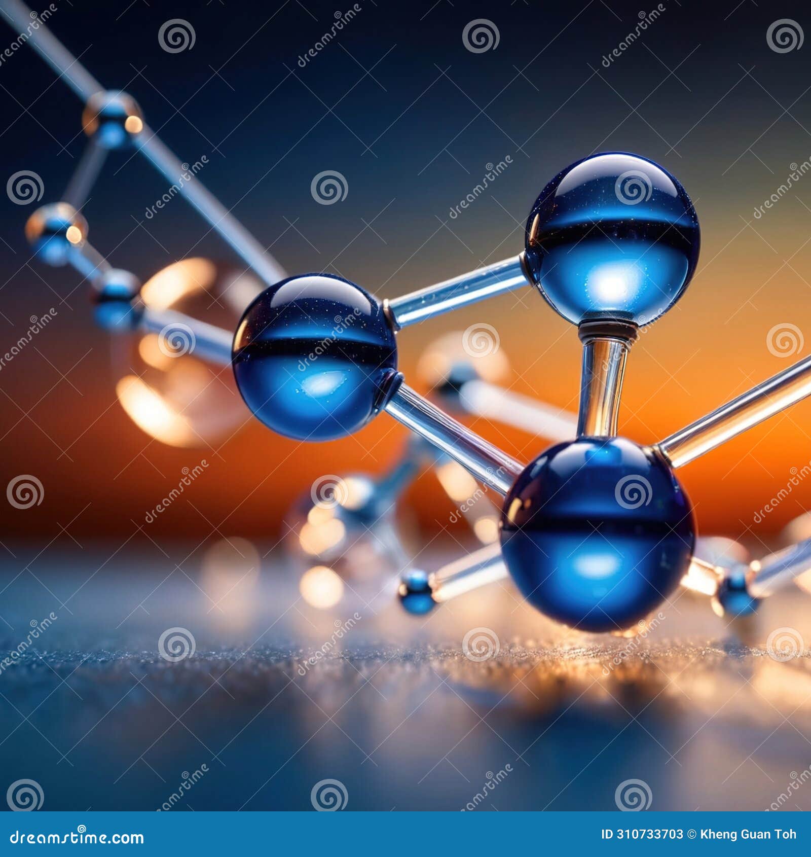 Model of Molecular Structure, Chemistry Representation of Molecule ...