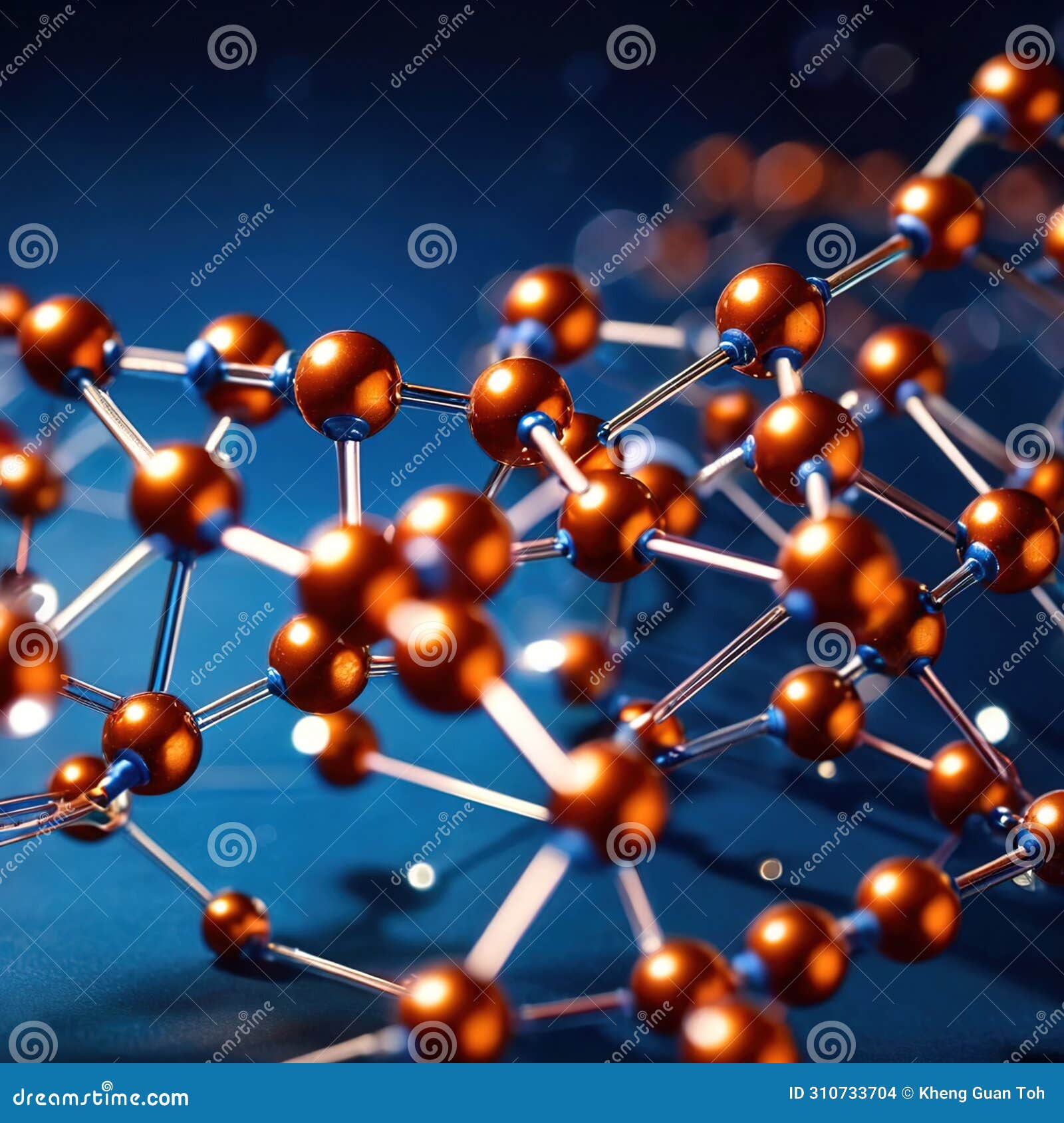 Model of Molecular Structure, Chemistry Representation of Molecule ...