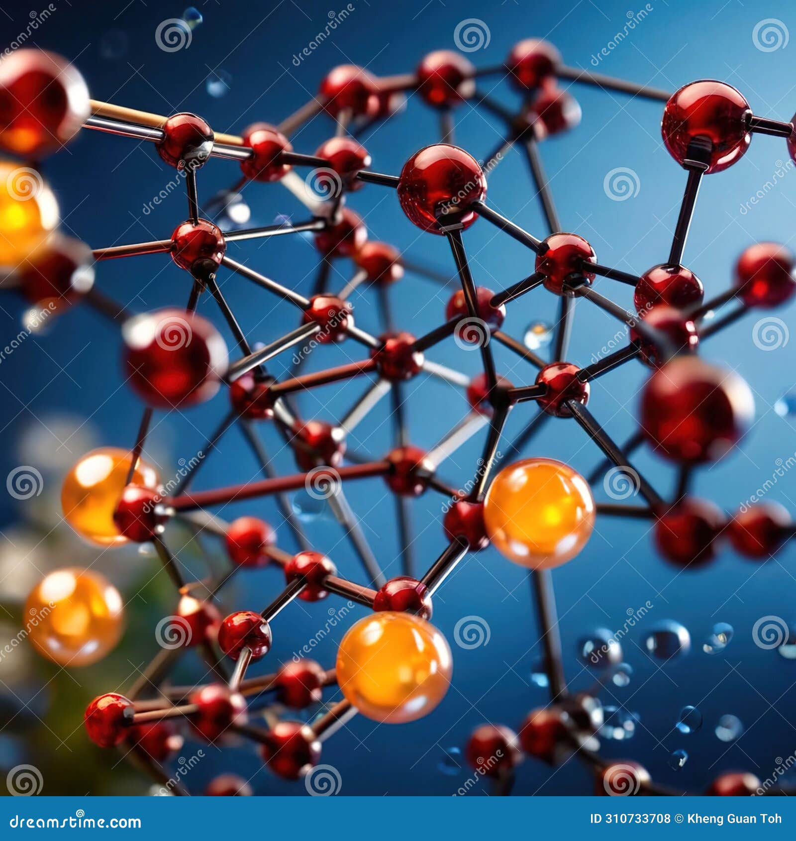 Model of Molecular Structure, Chemistry Representation of Molecule ...