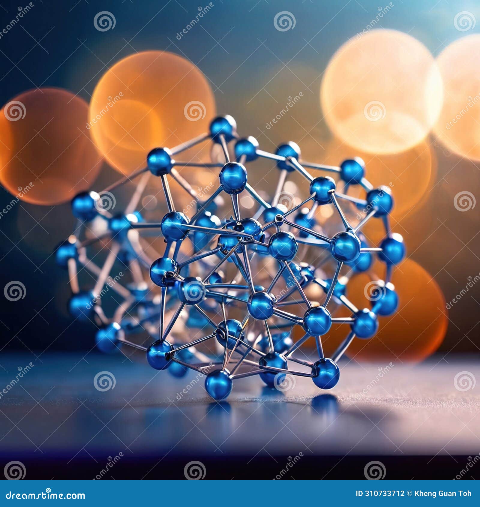 Model of Molecular Structure, Chemistry Representation of Molecule ...