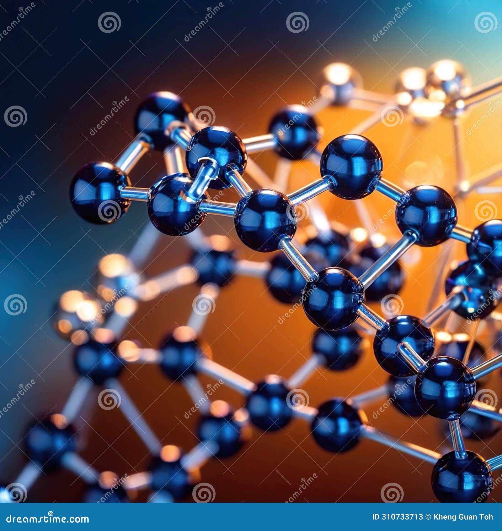Model of Molecular Structure, Chemistry Representation of Molecule ...