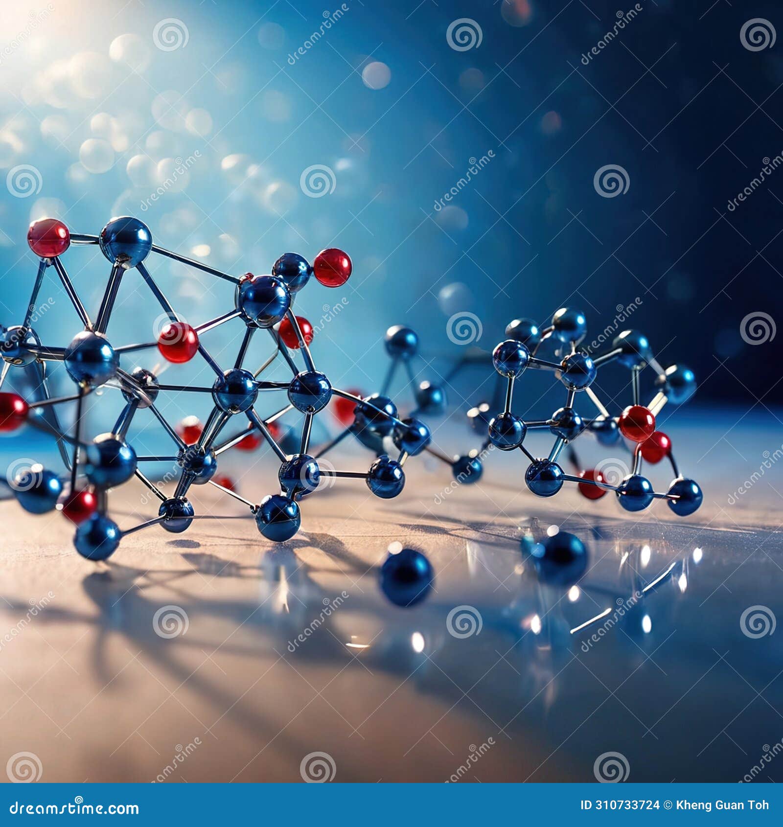 Model of Molecular Structure, Chemistry Representation of Molecule ...