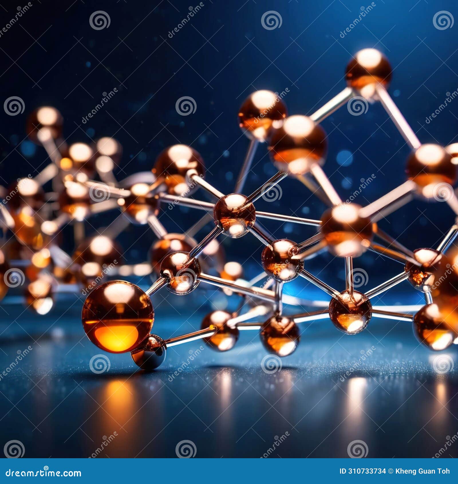 Model of Molecular Structure, Chemistry Representation of Molecule ...