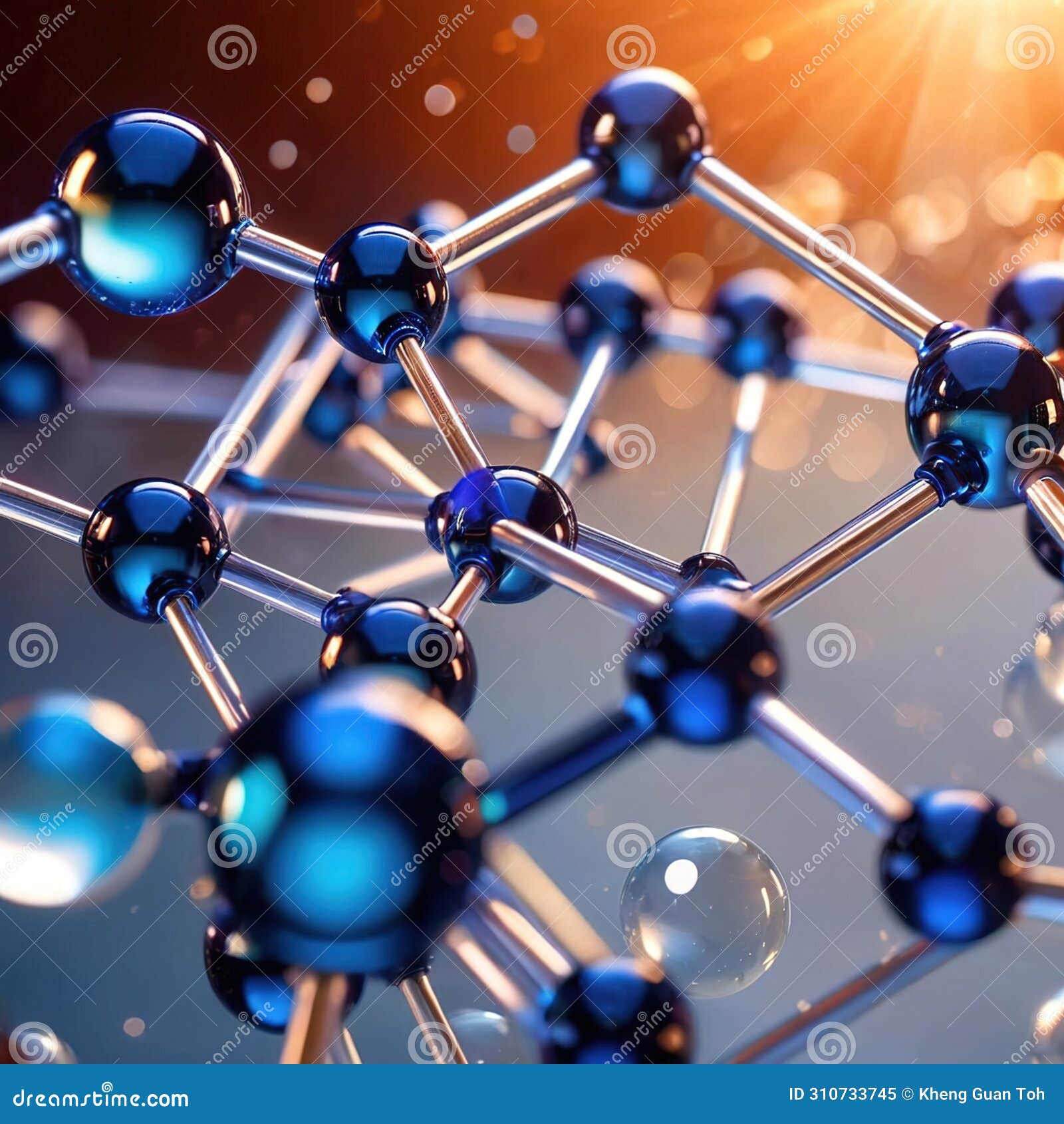 Model of Molecular Structure, Chemistry Representation of Molecule ...