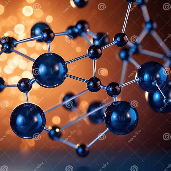 Model of Molecular Structure, Chemistry Representation of Molecule ...