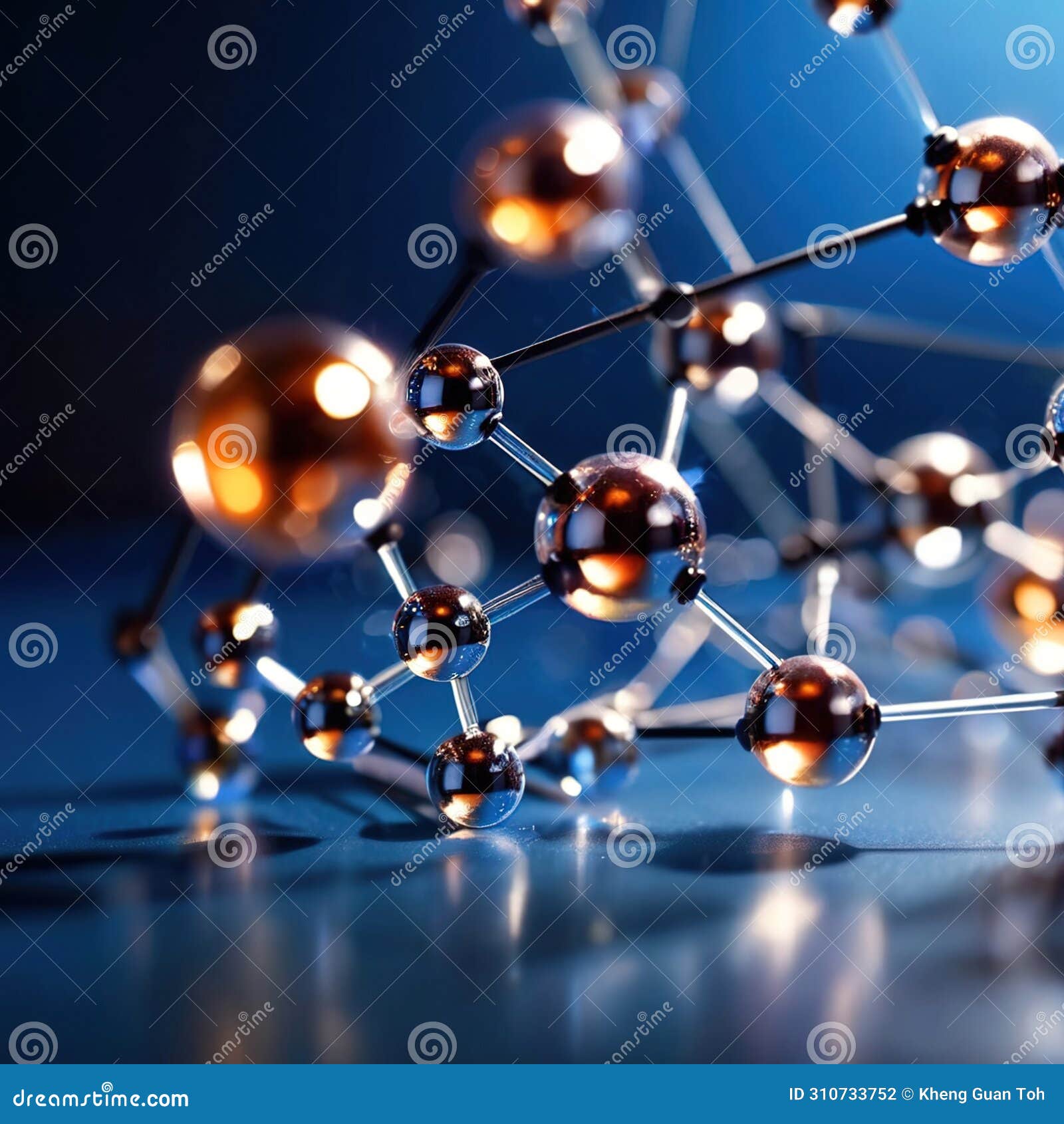 Model of Molecular Structure, Chemistry Representation of Molecule ...