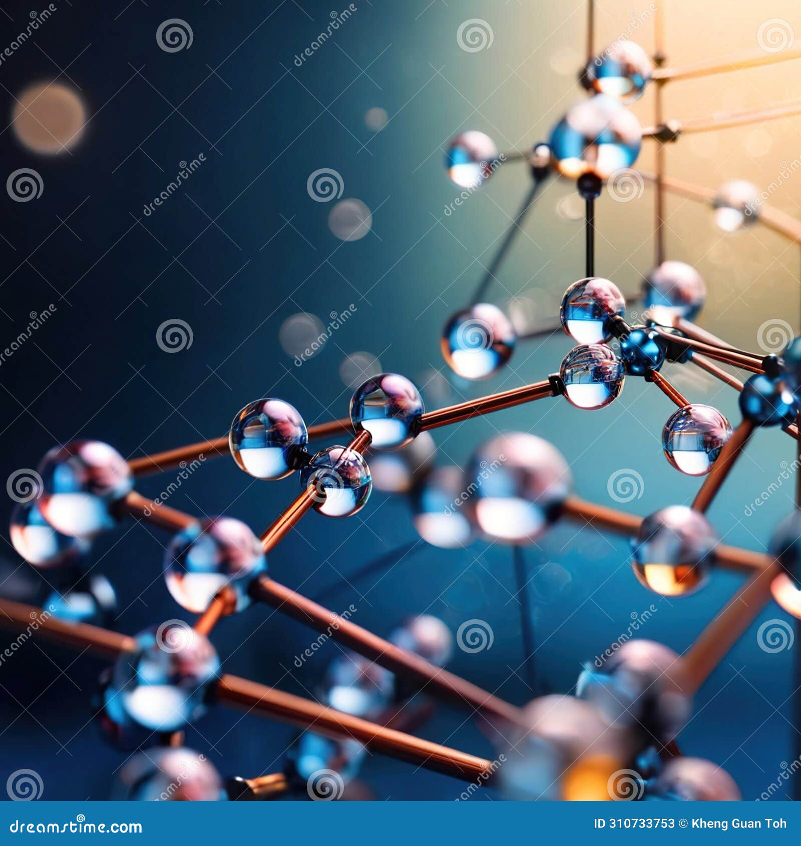 Model of Molecular Structure, Chemistry Representation of Molecule ...