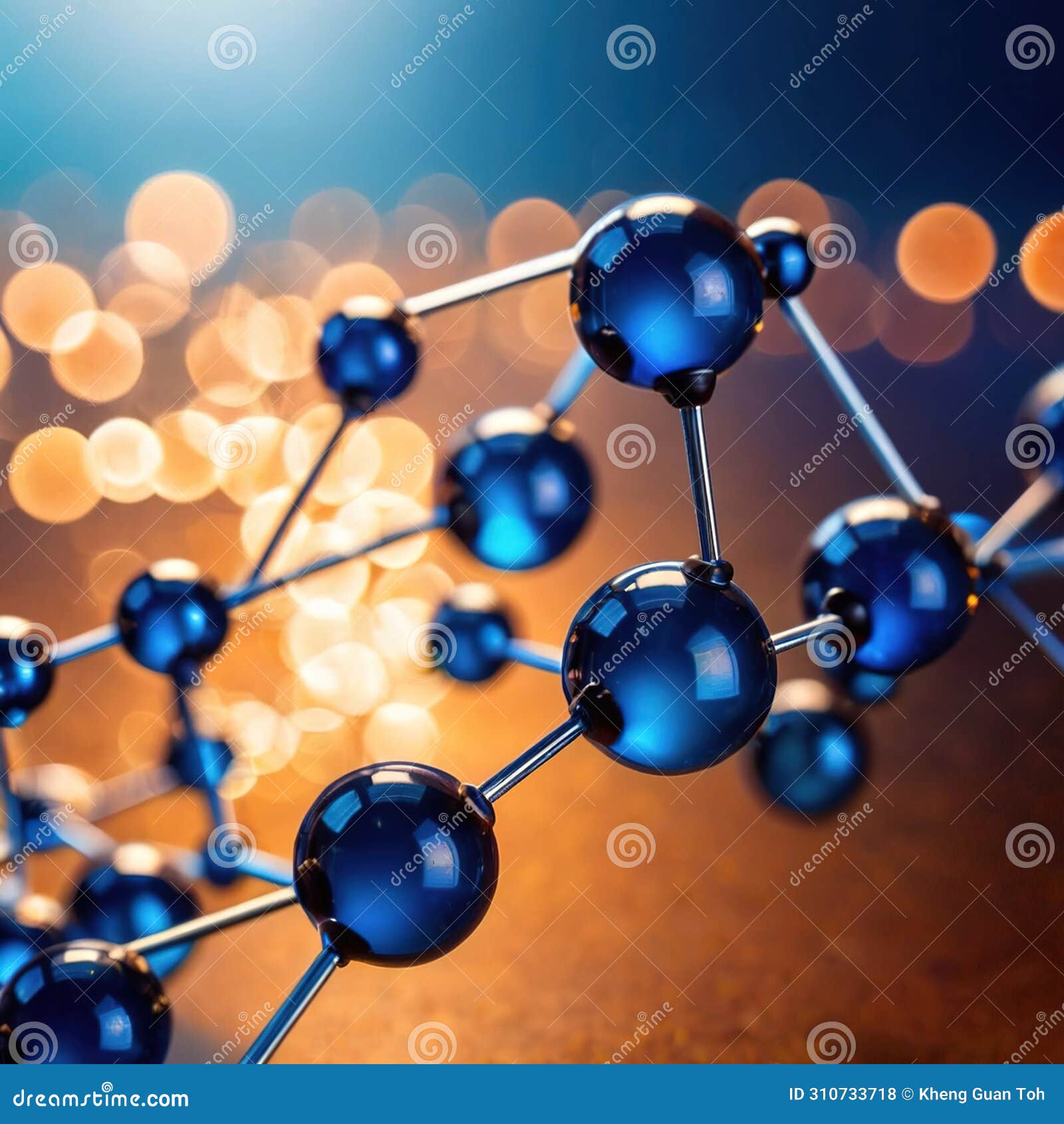 Model of Molecular Structure, Chemistry Representation of Molecule ...