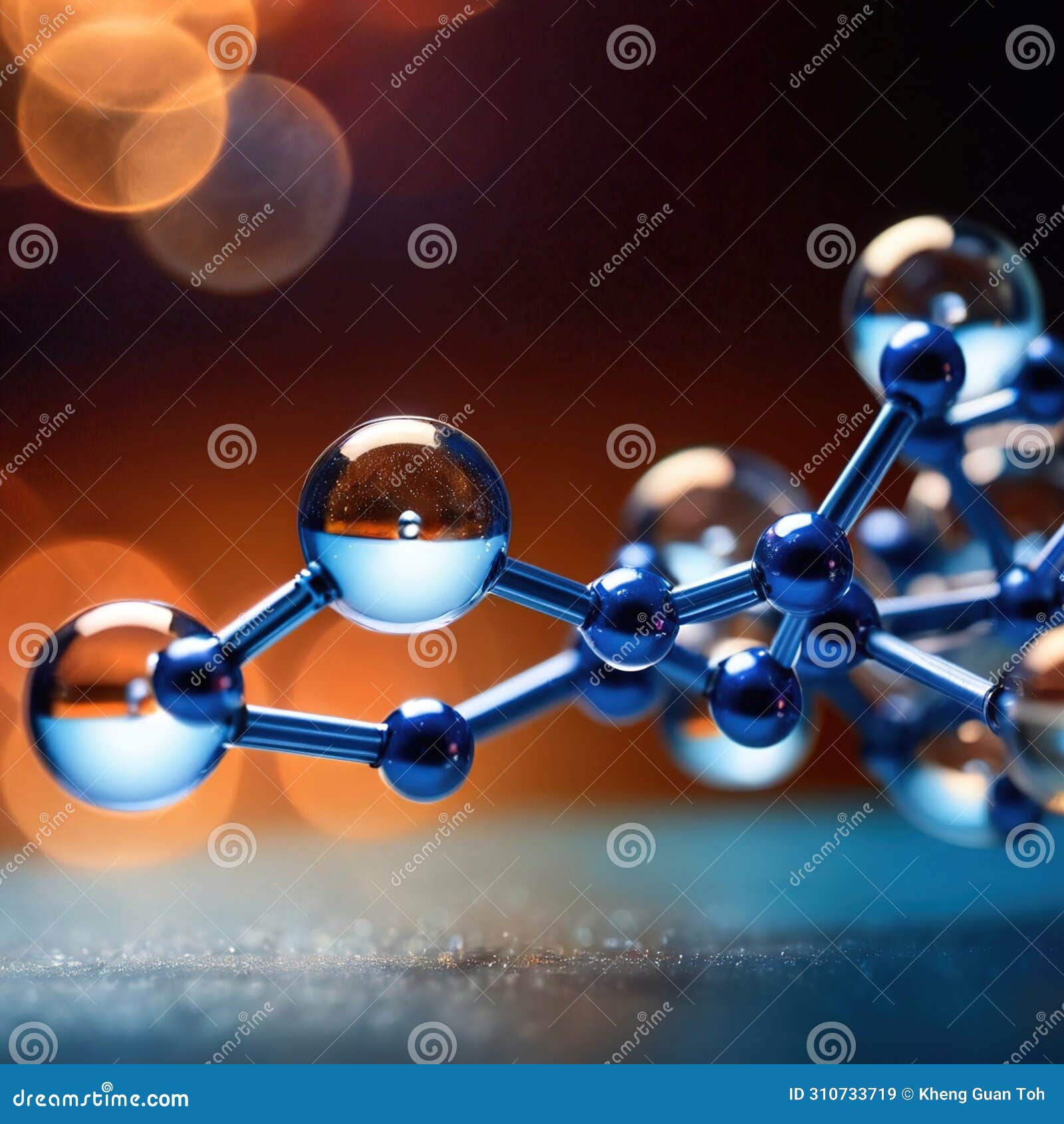 Model of Molecular Structure, Chemistry Representation of Molecule ...