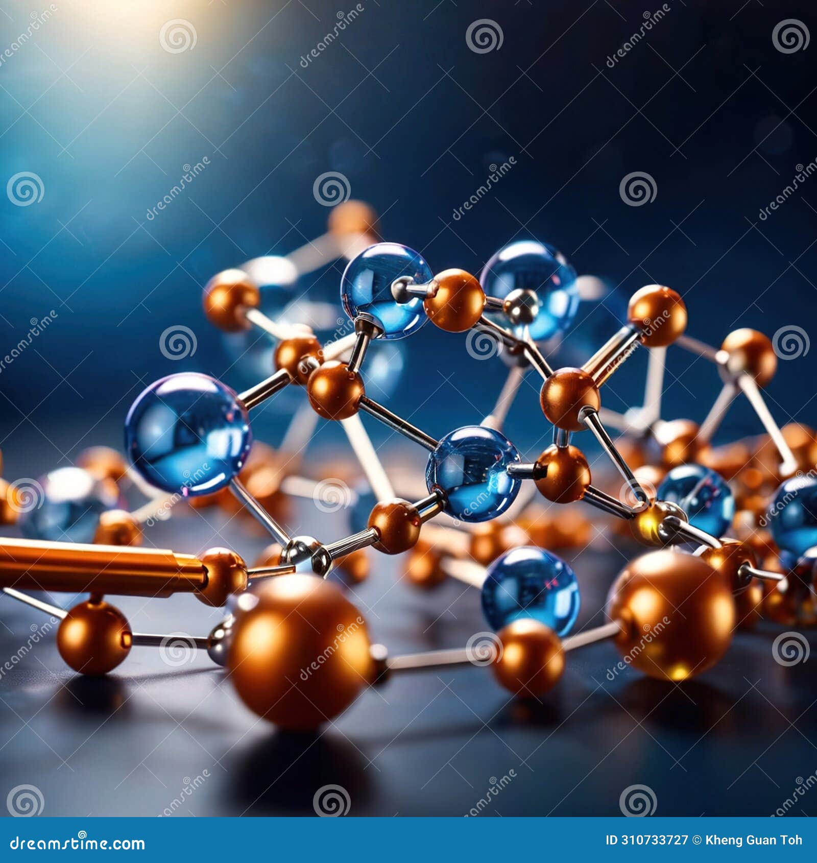 Model of Molecular Structure, Chemistry Representation of Molecule ...