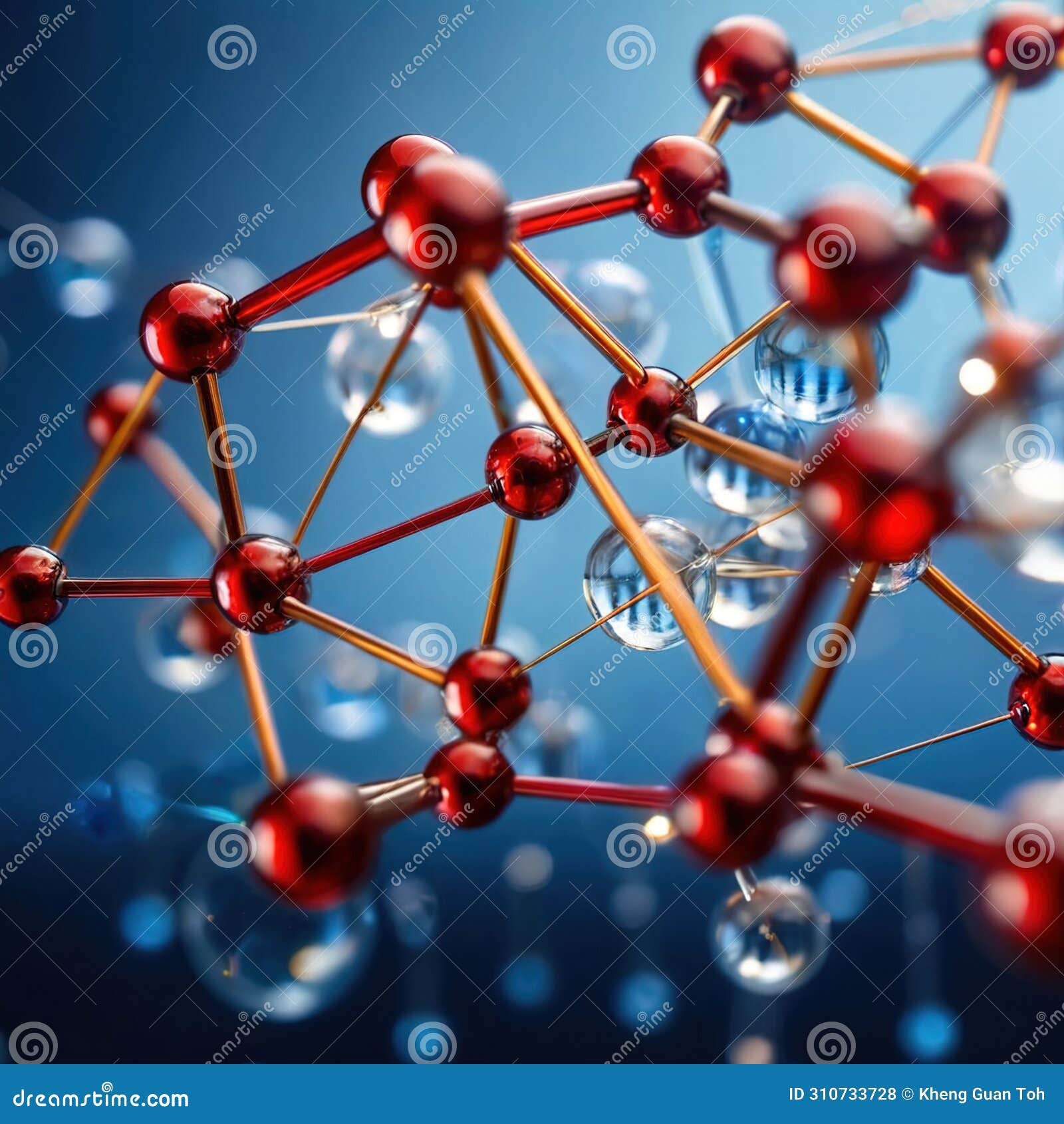 Model of Molecular Structure, Chemistry Representation of Molecule ...