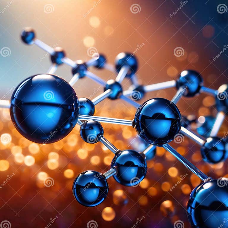 Model of Molecular Structure, Chemistry Representation of Molecule ...