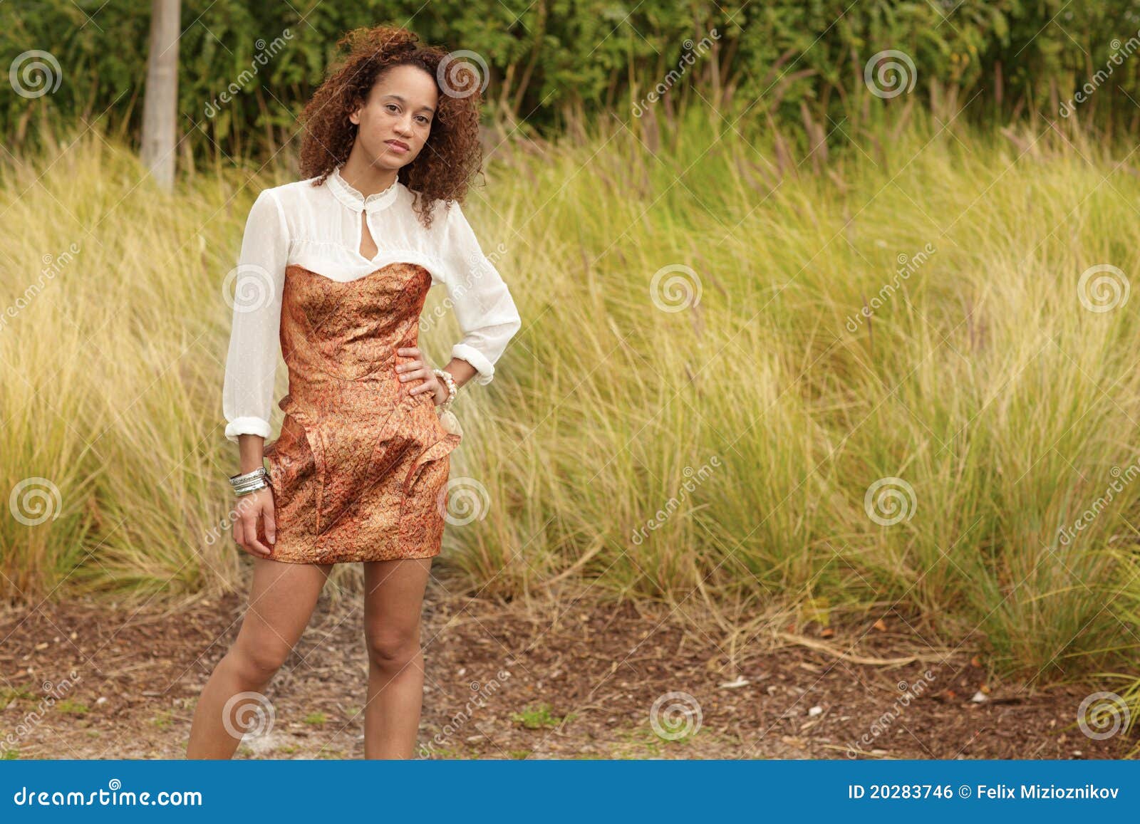 Model in nature stock photo. Image of adult, latina, trendy - 20283746