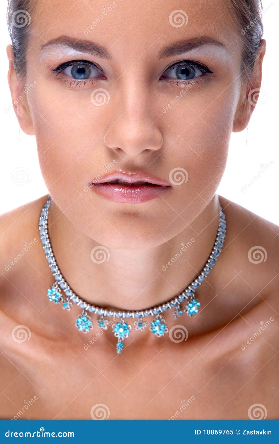Model in necklace stock image. Image of brown, people - 10869765