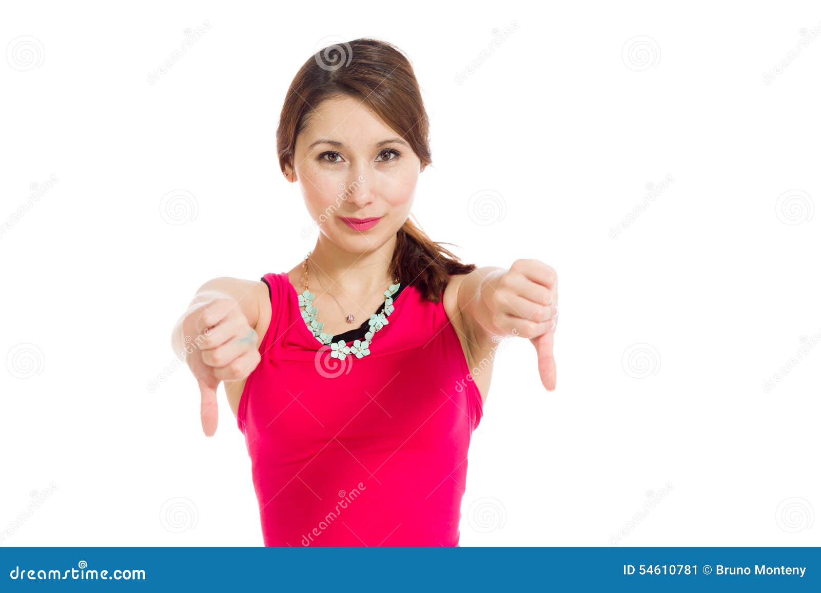 Model negative thumbs down stock image. Image of person - 54610781