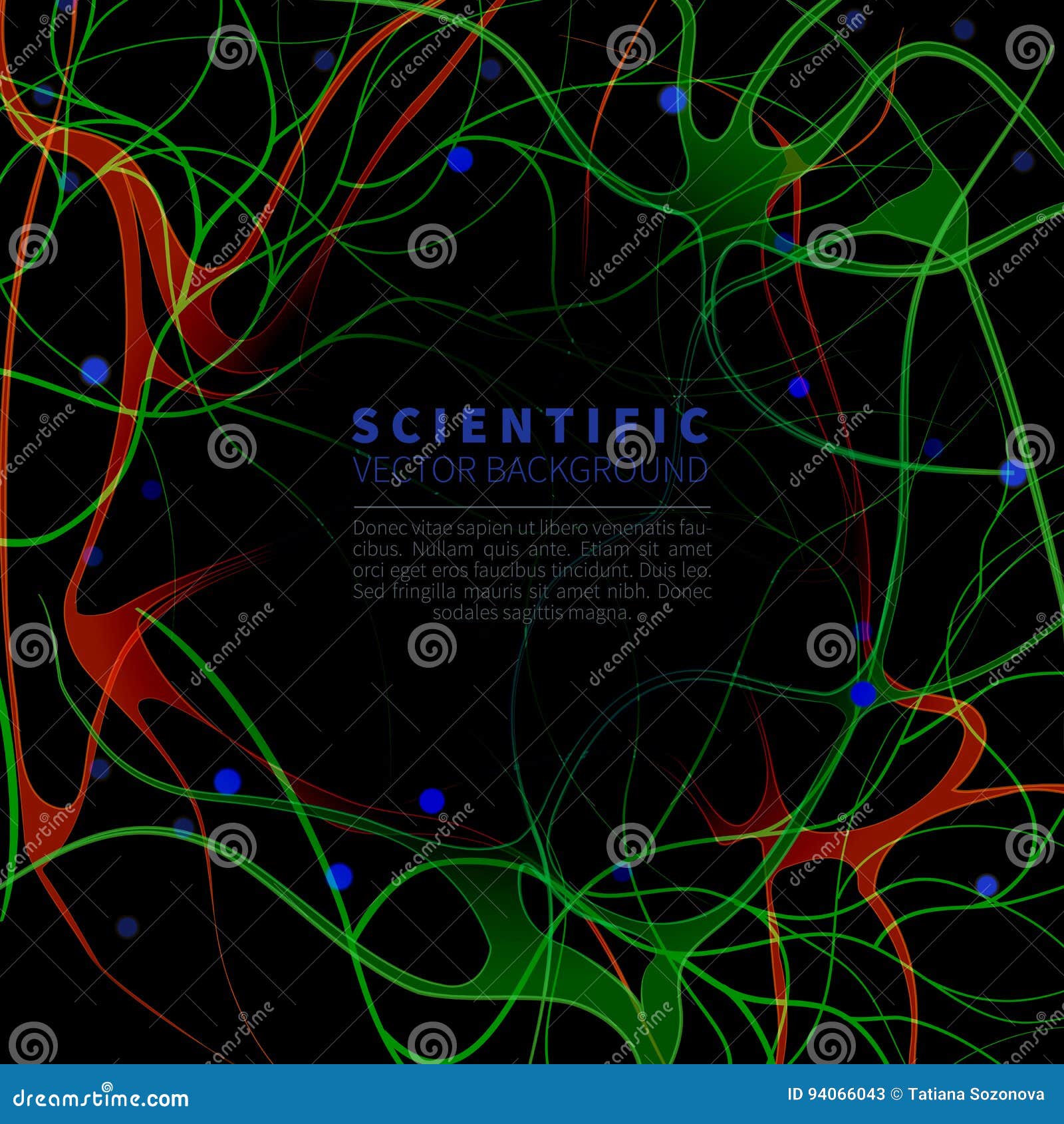 Model of neural system stock vector. Illustration of concept - 94066043