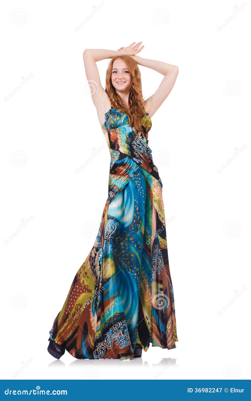 Model in nice dress stock image. Image of beauty, makeup - 36982247