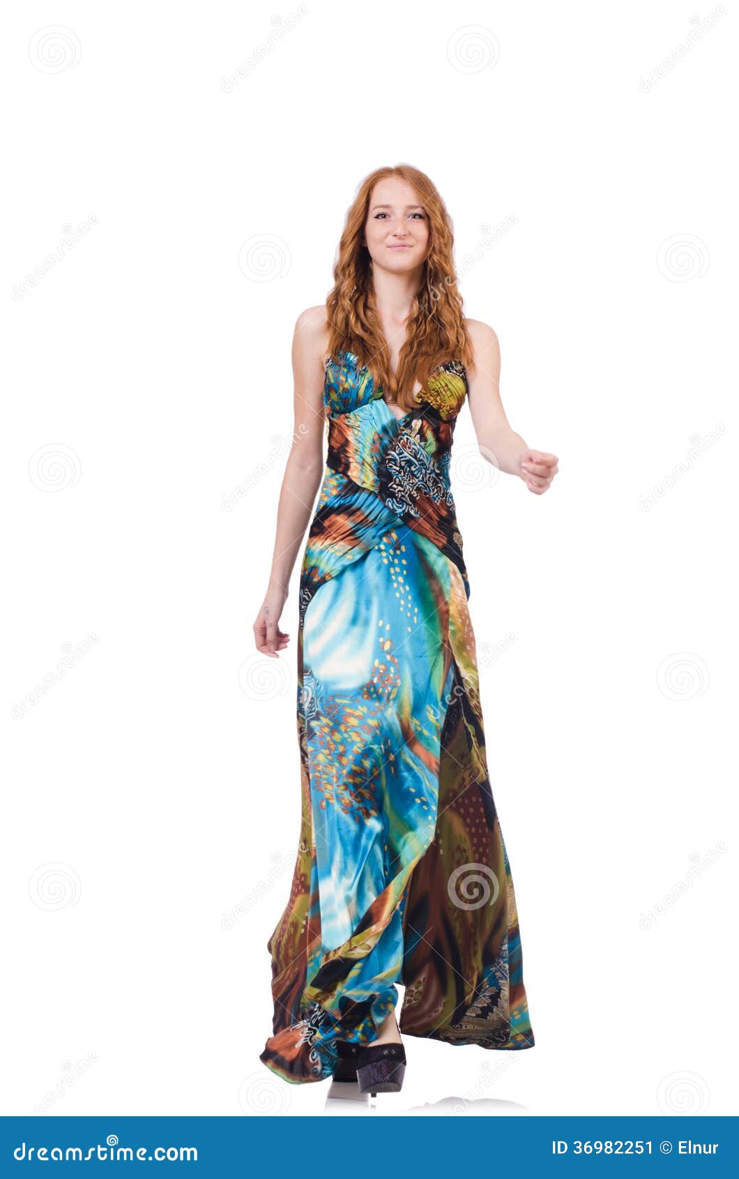 Model in nice dress stock image. Image of fashionable - 36982251