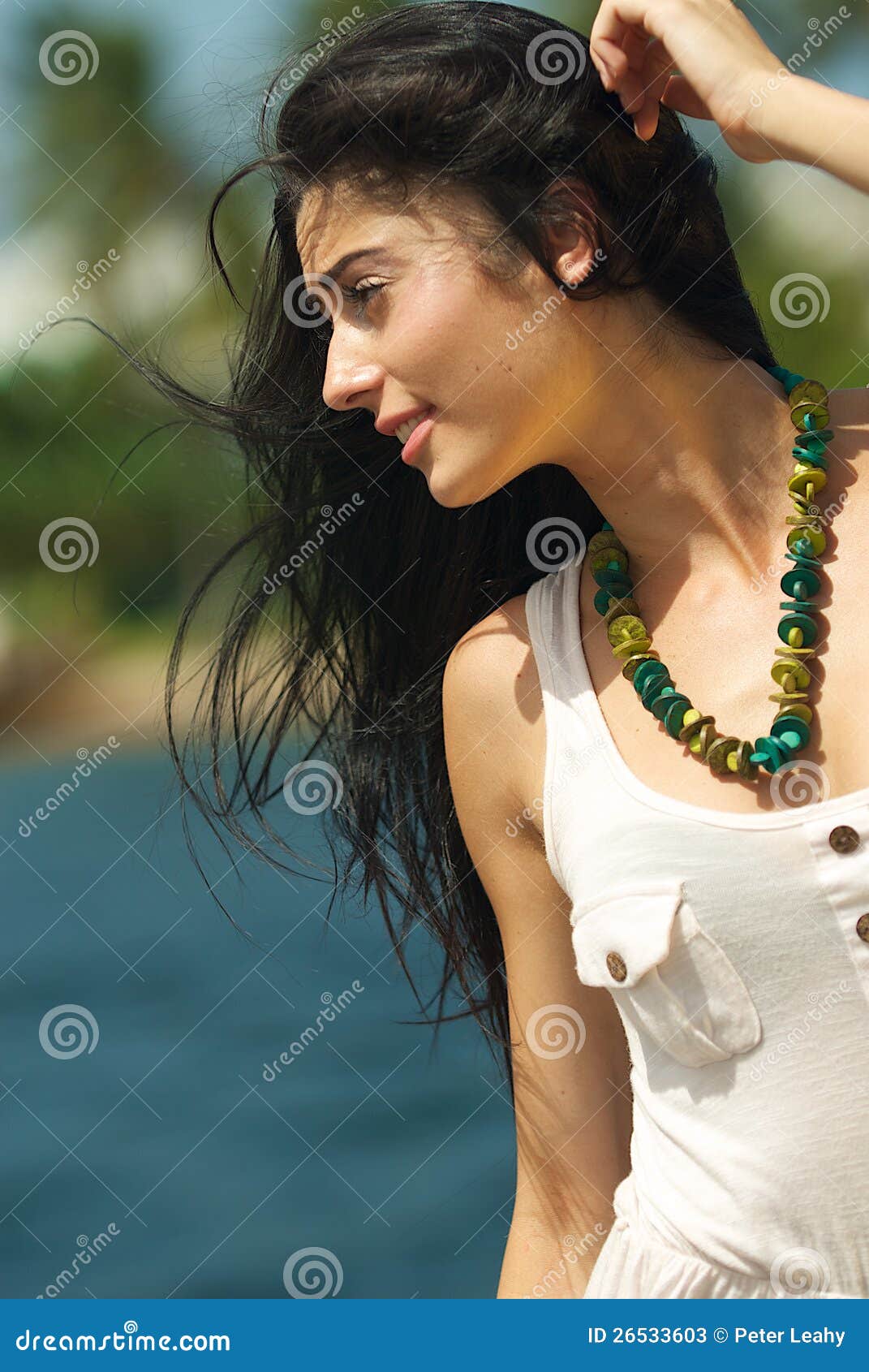 Model at the ocean stock image. Image of beauty, glamour - 26533603