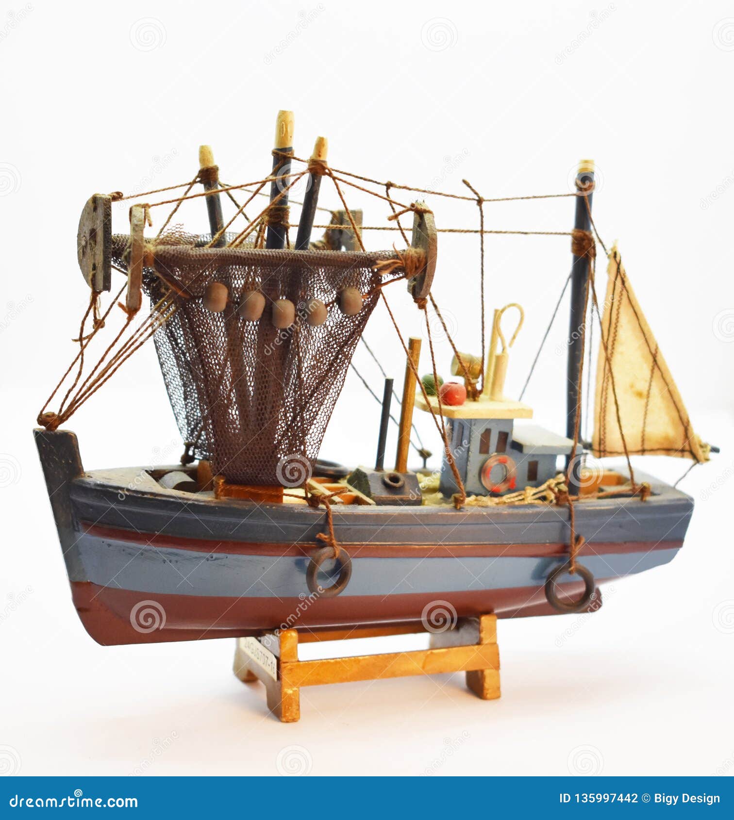 Model old fish ship stock photo. Image of boat, oldstyle - 135997442