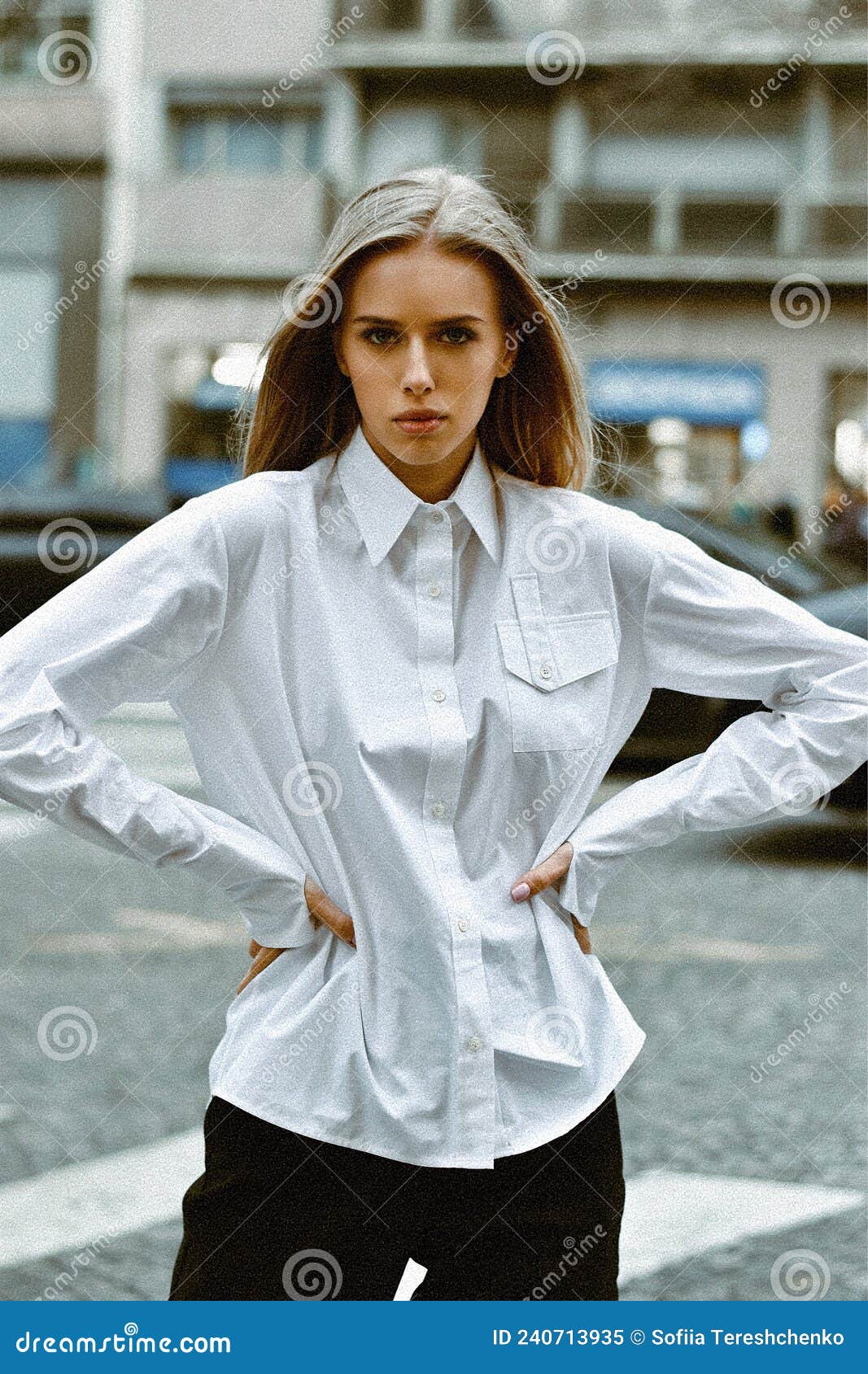 Model in Paris street stock image. Image of outerwear - 240713935