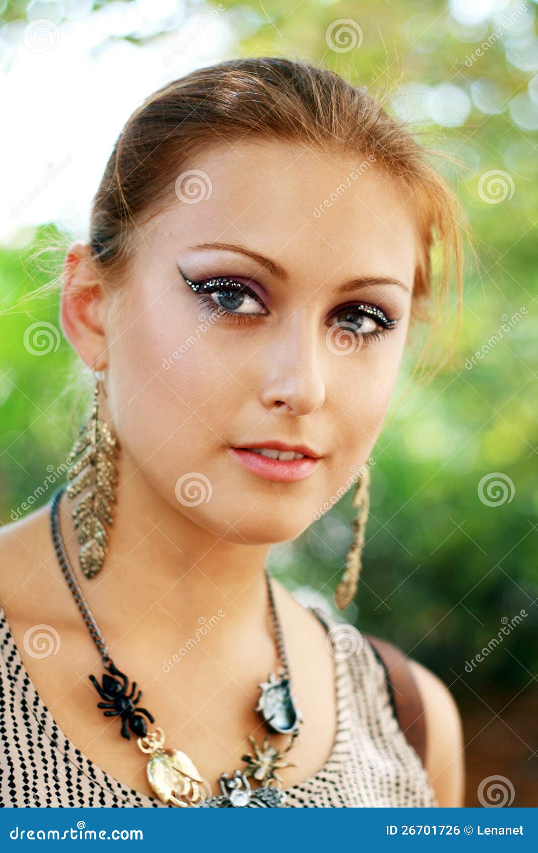 Model with perfect make up stock photo. Image of close - 26701726