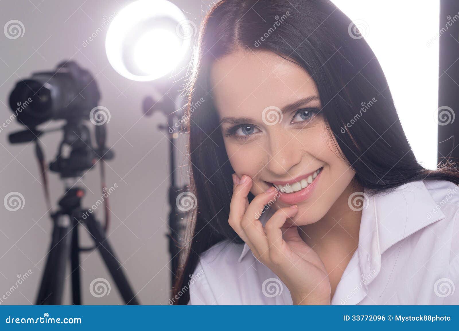 Model at photo studio. stock photo. Image of caucasian - 33772096
