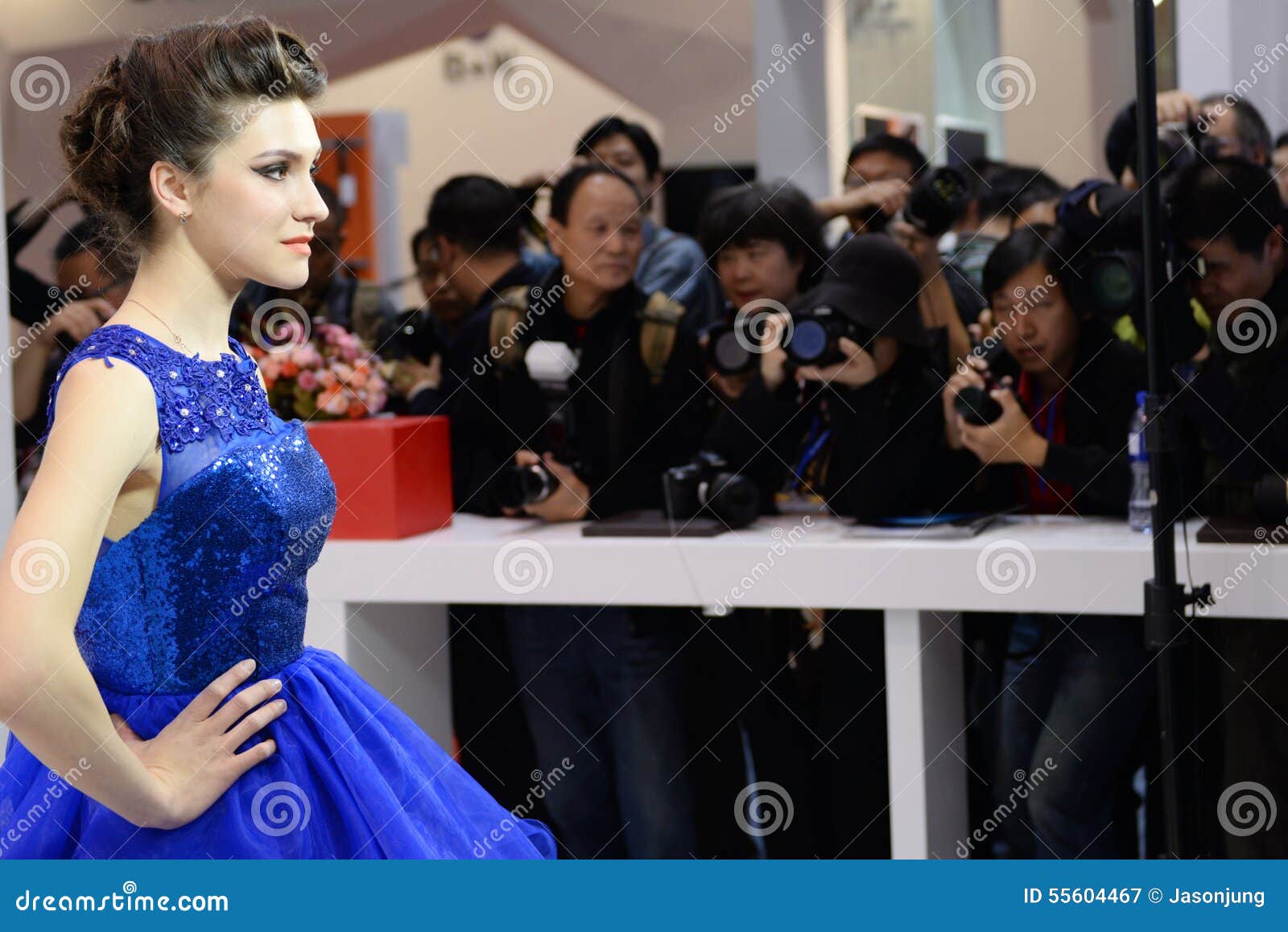 Model and Photographers in EXPO Editorial Photography - Image of ...