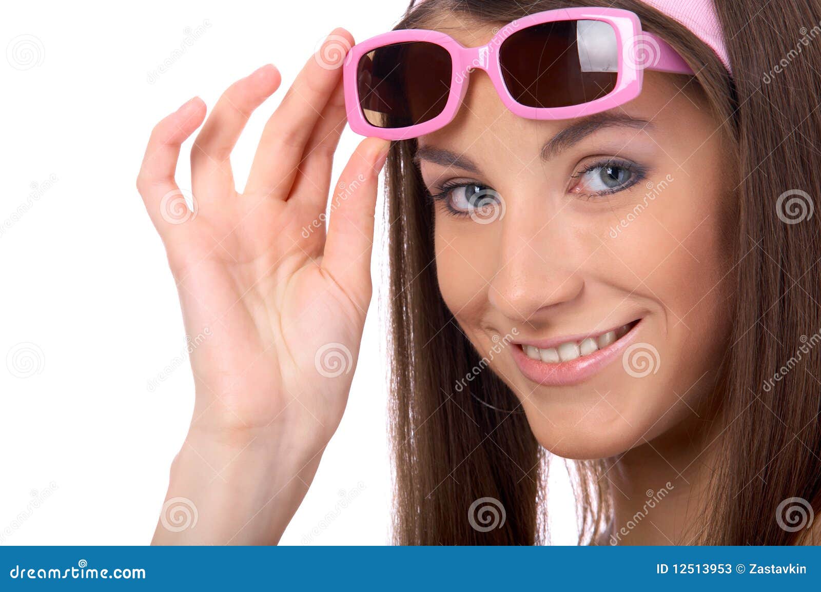 Model in pink sun-glasses stock image. Image of model - 12513953