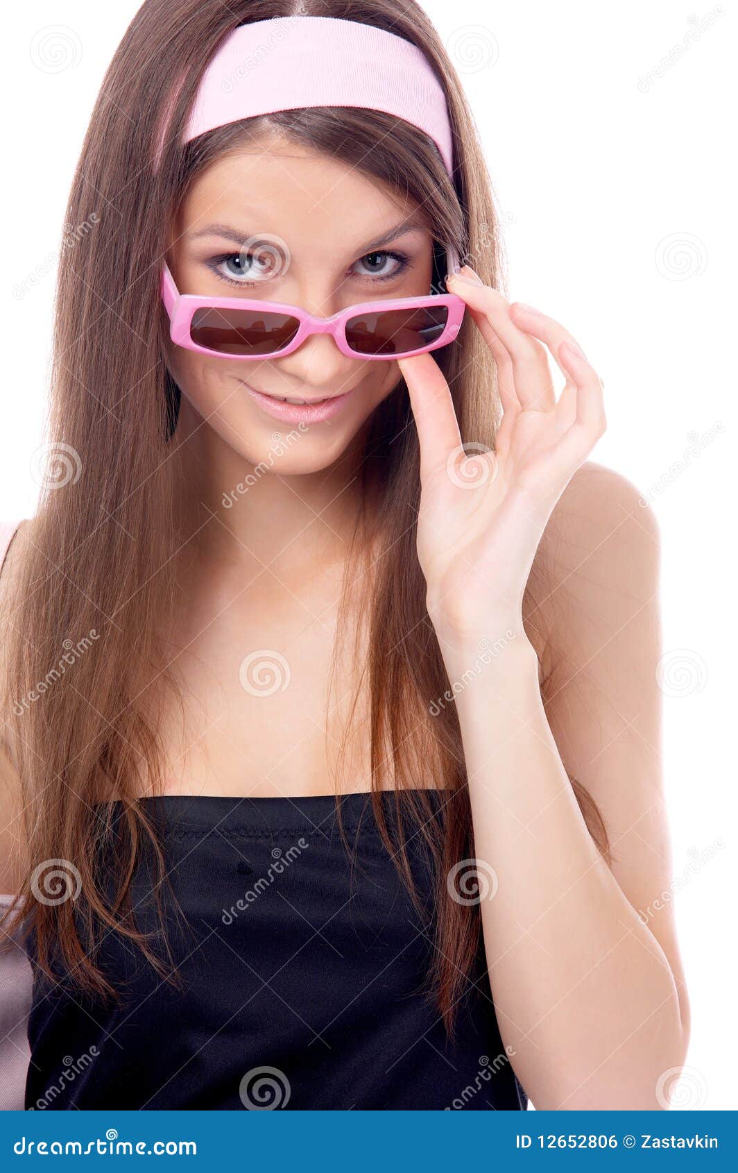 Model in pink sun-glasses stock photo. Image of model - 12652806