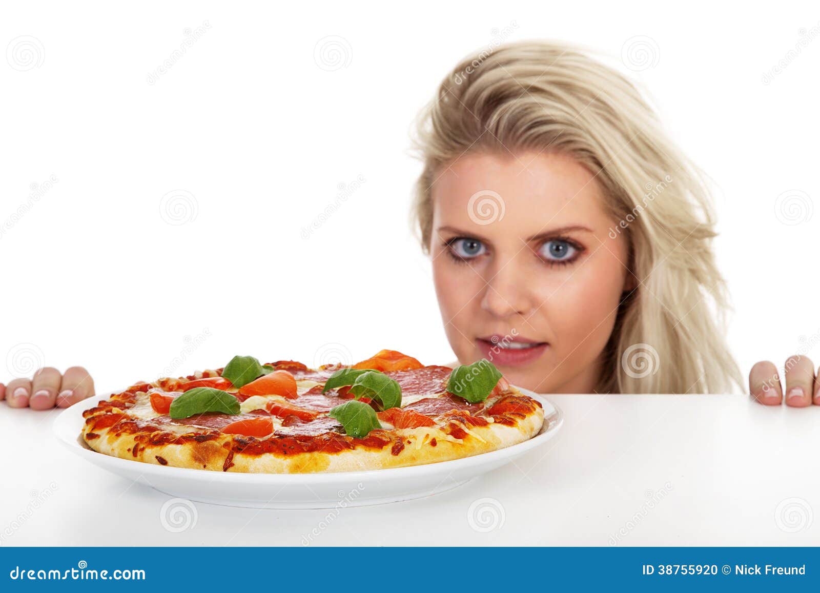 Model with pizza stock photo. Image of cooked, lifestyle - 38755920
