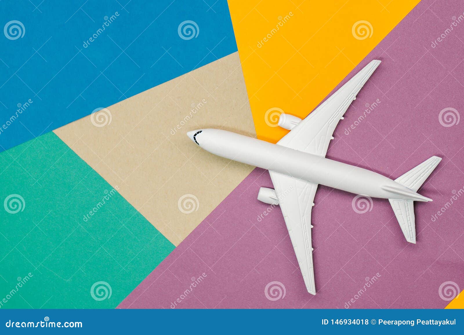 Model Plane,airplane on Pastel Color Background Stock Photo - Image of ...