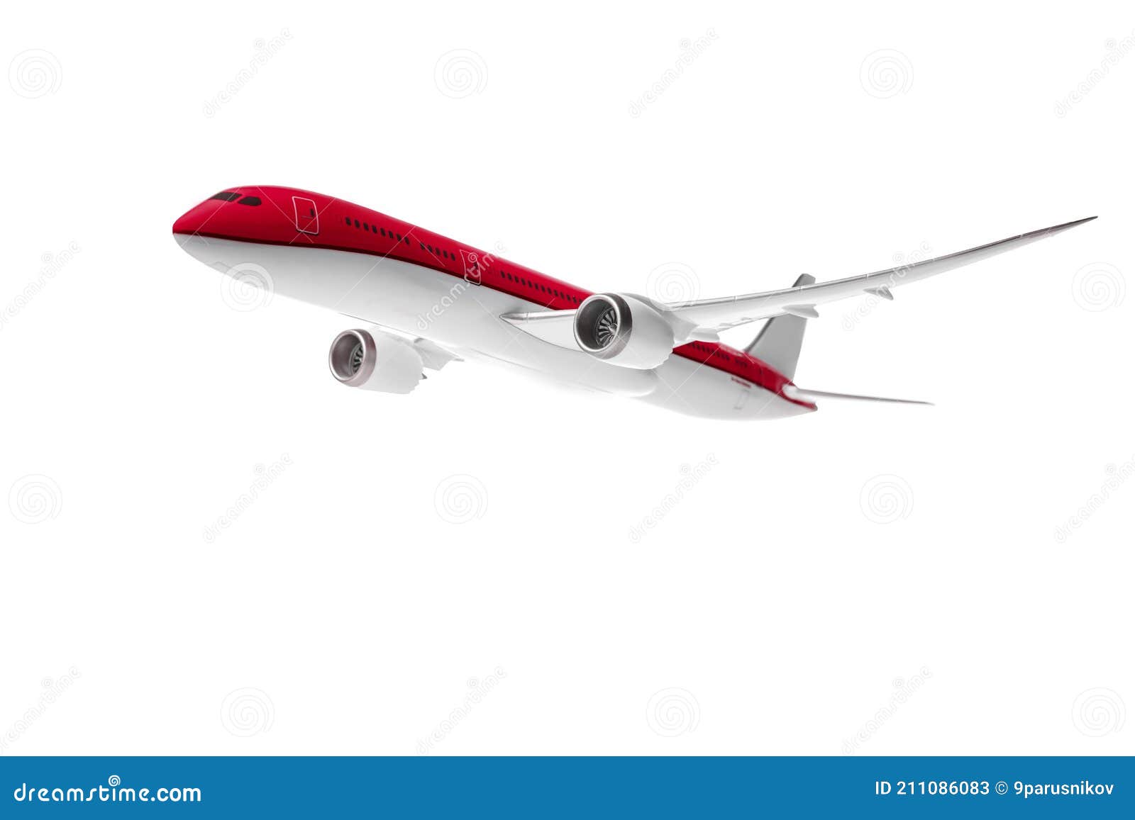 Model Plane, Red Airplane in White Color Stock Image - Image of power ...