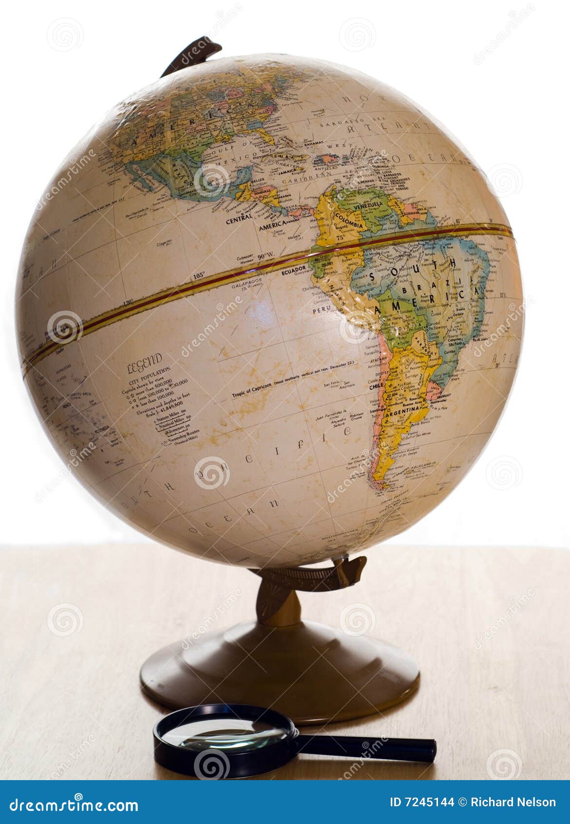 Model of Planet Earth stock photo. Image of model, magnification - 7245144