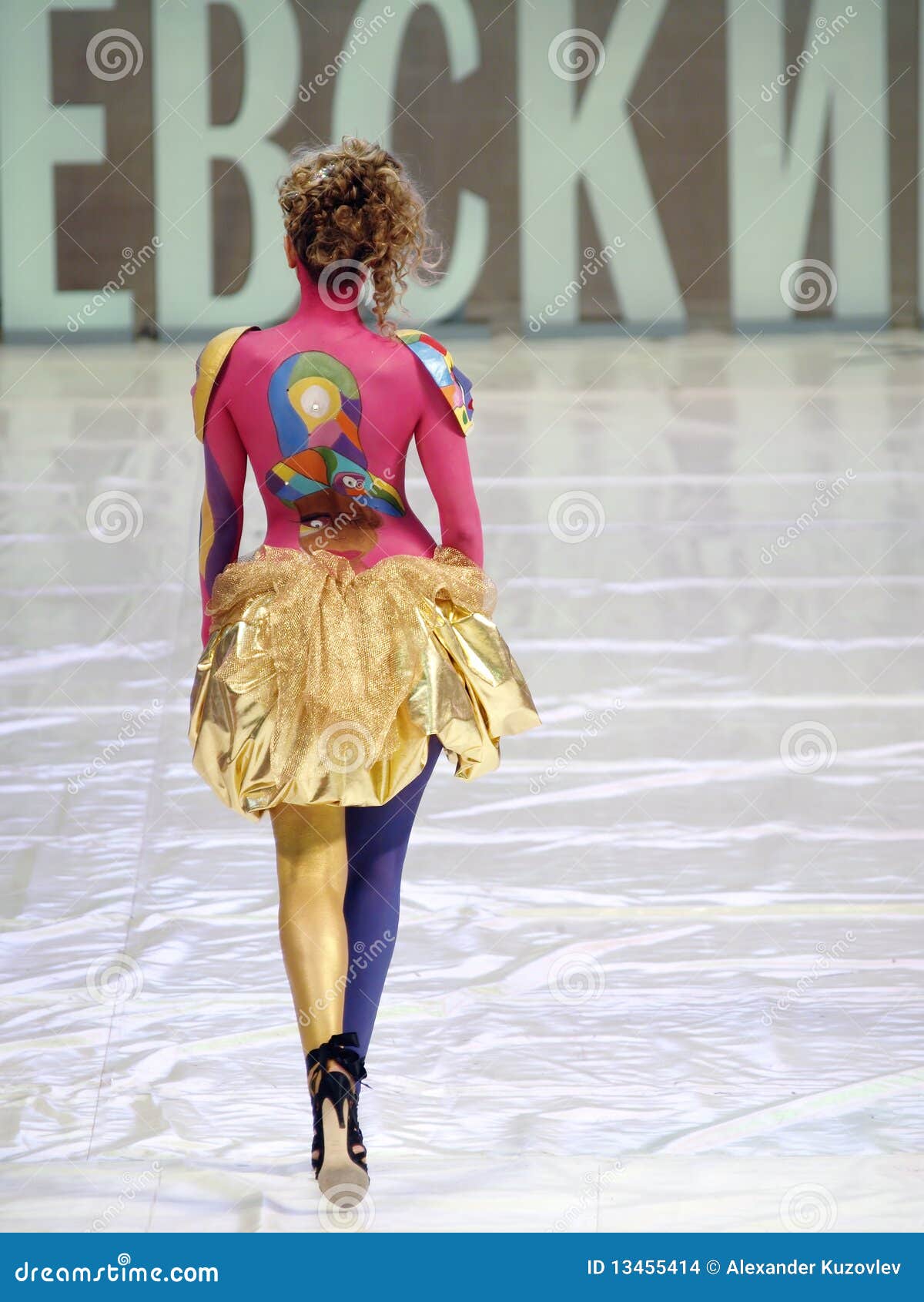 Model on podium editorial stock image. Image of beautiful - 13455414