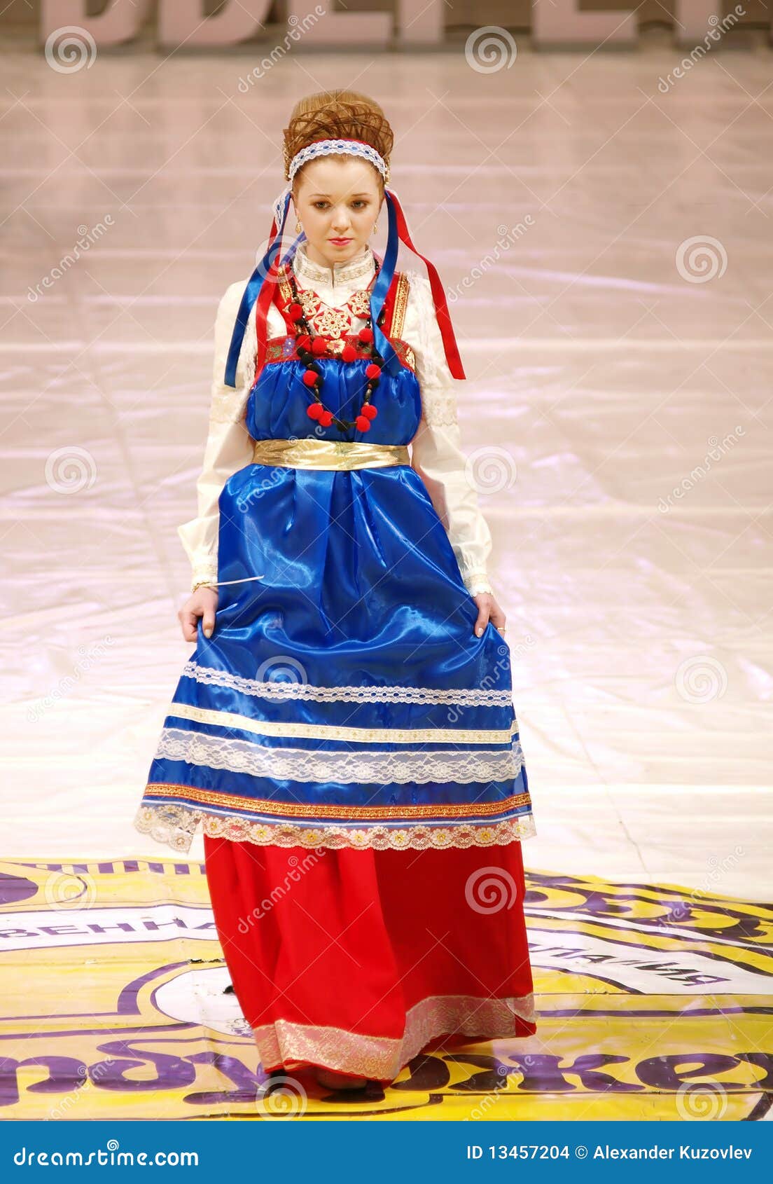 Model on podium editorial stock image. Image of glamour - 13457204