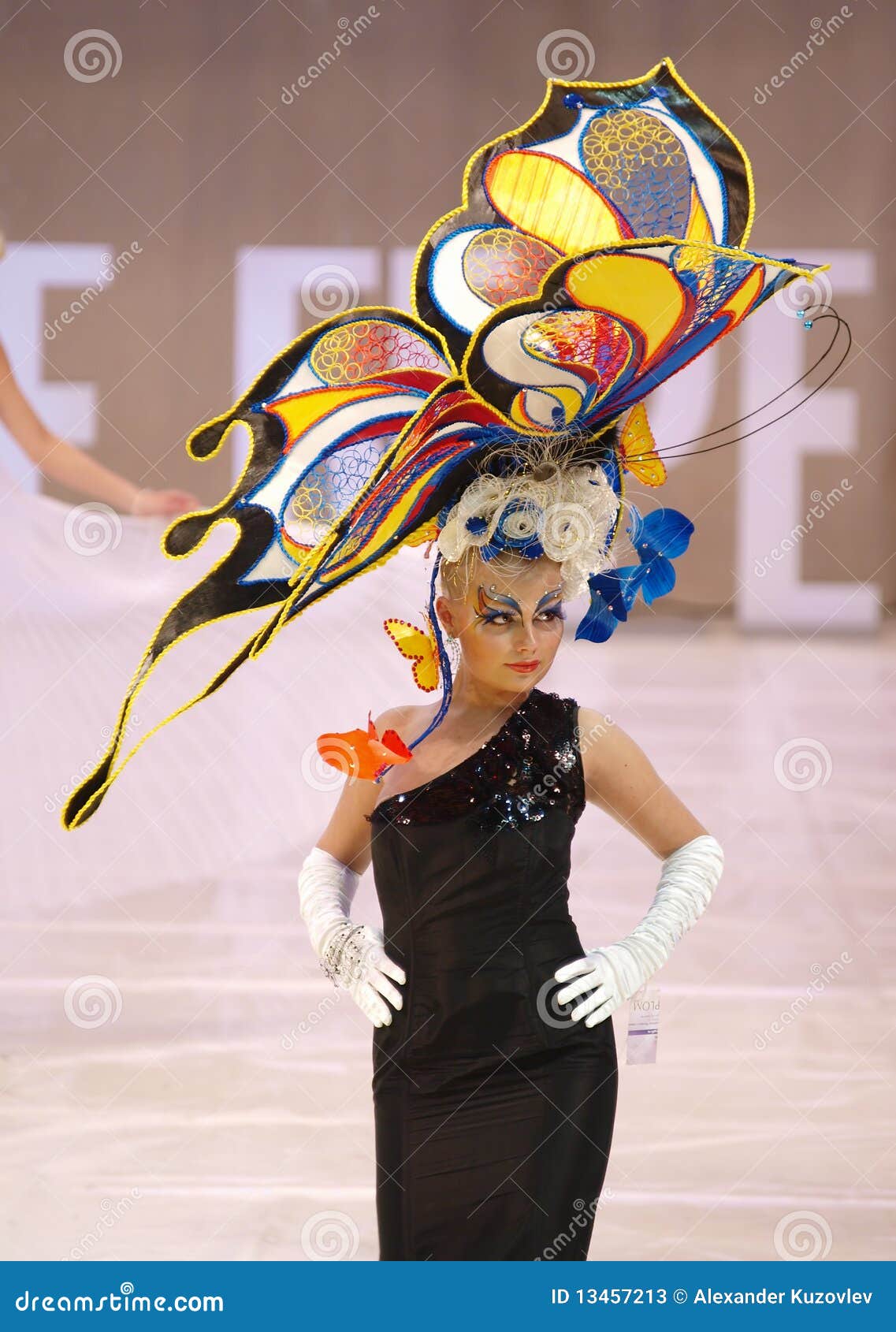 Model on podium editorial stock photo. Image of beauty - 13457213