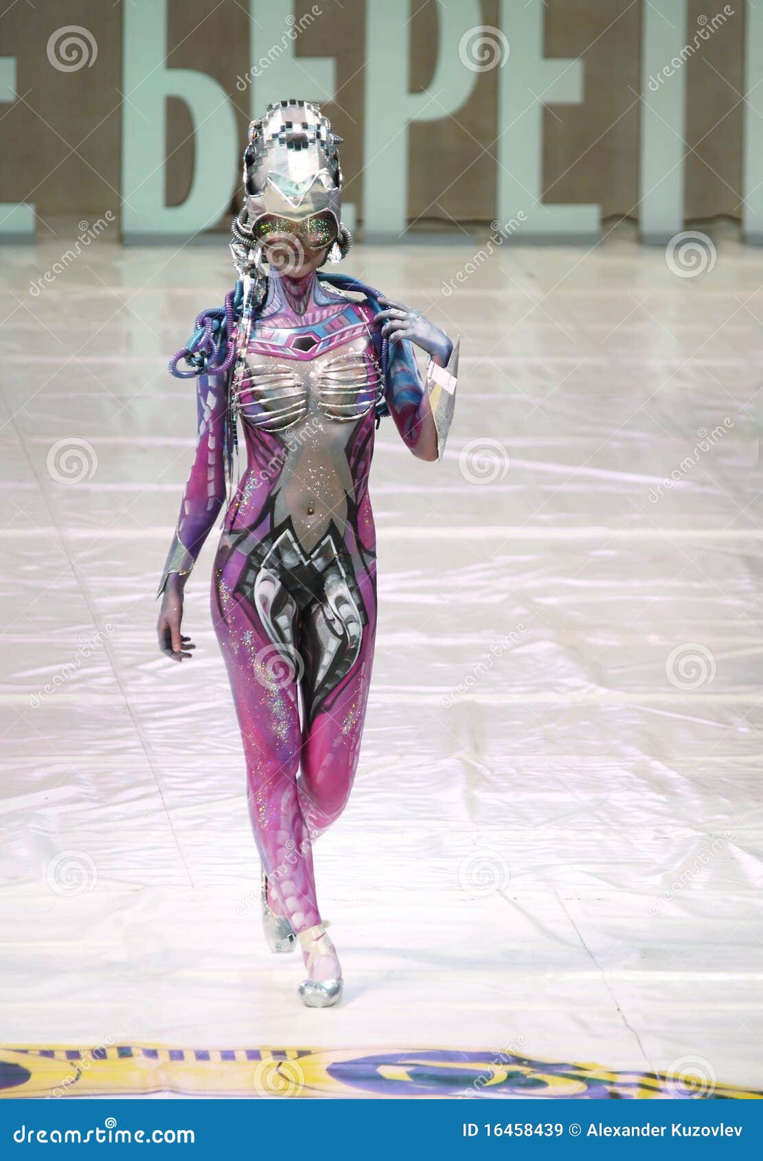 Model on podium editorial stock image. Image of girl - 16458439