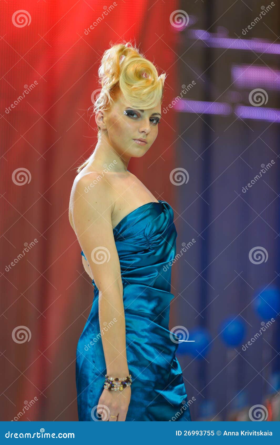 Model on podium editorial image. Image of colour, competition - 26993755