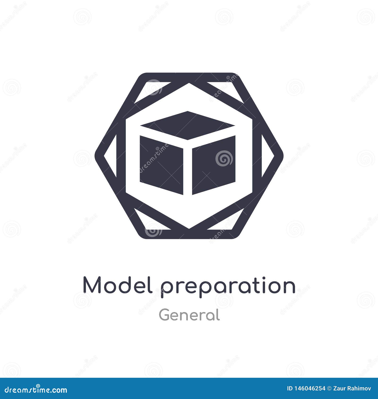 Model Preparation Icon. Isolated Model Preparation Icon Vector ...