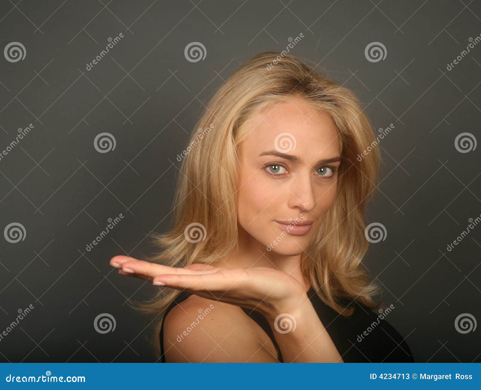 Model Presenting stock image. Image of pleasant, woman - 4234713