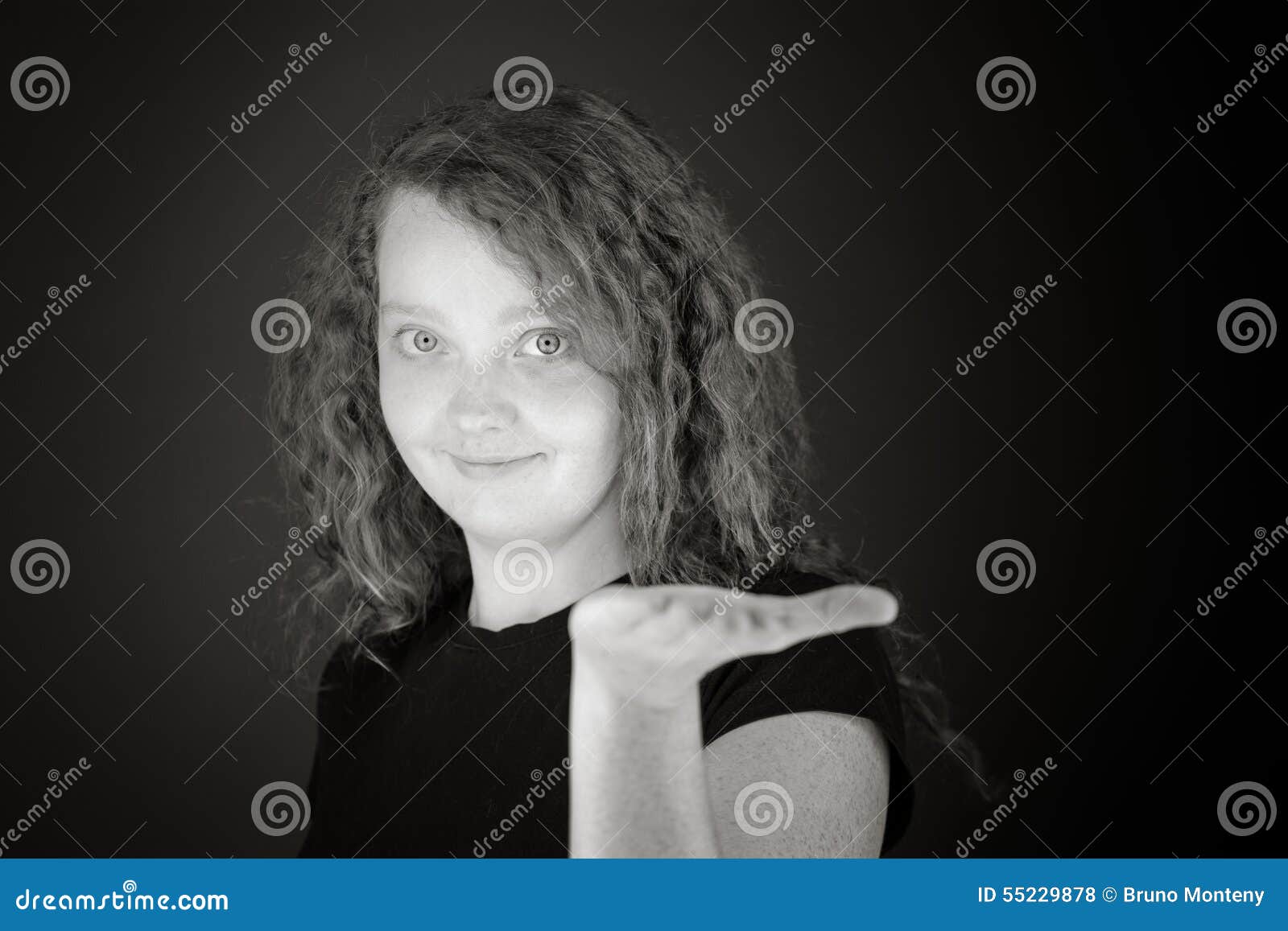 Model Presenting Showcasing with Hand Stock Photo - Image of ...
