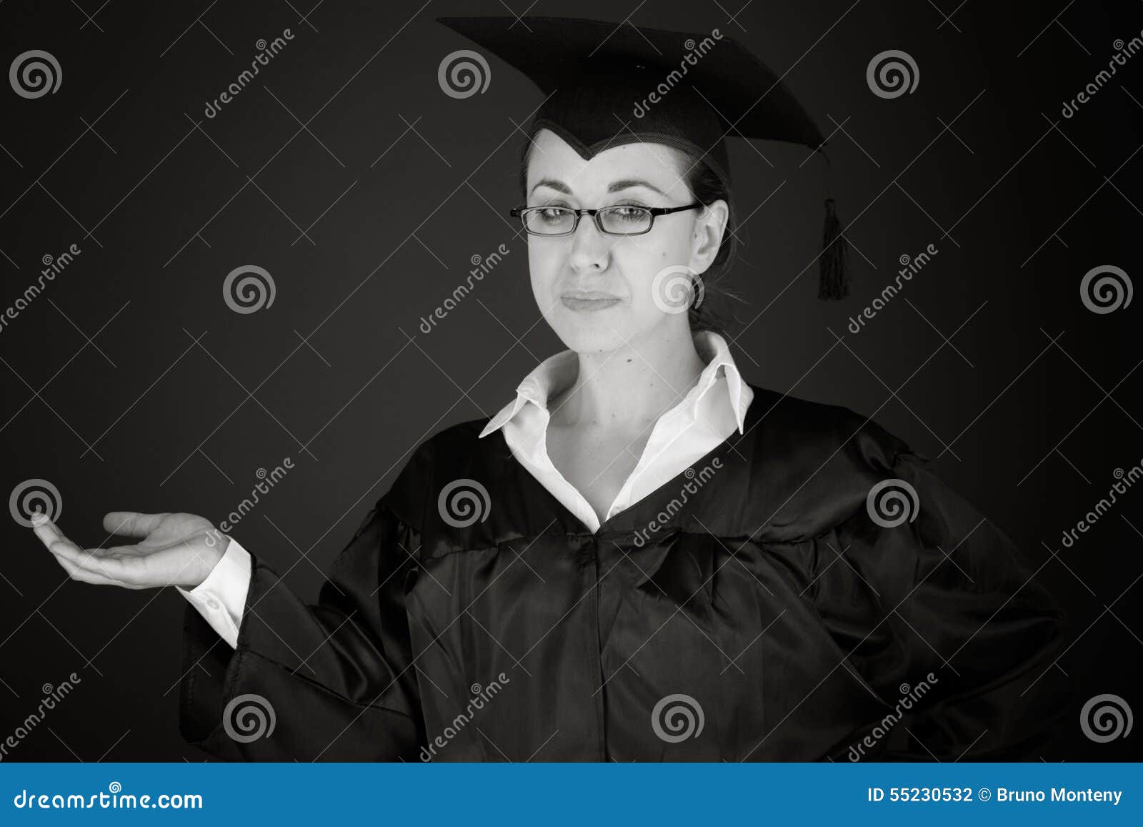 Model Presenting Showcasing with Hand Stock Photo - Image of beautiful ...