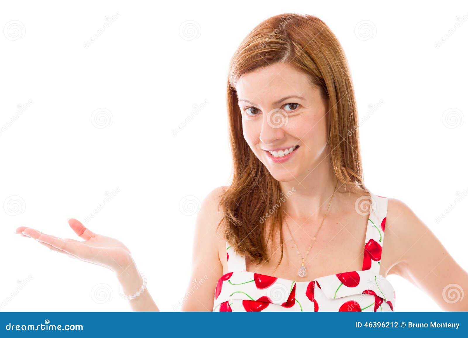 Model Presenting Showcasing with Hand Stock Photo - Image of cute ...