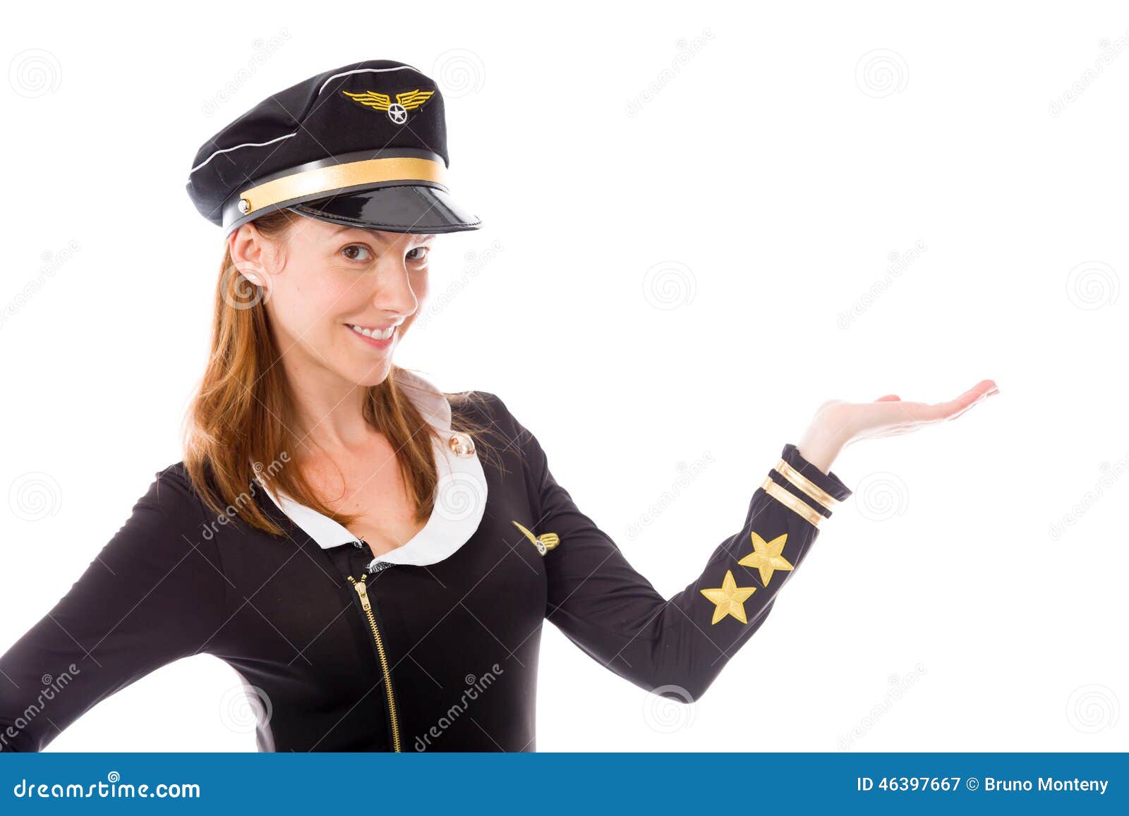 Model Presenting Showcasing with Hand Stock Image - Image of girl ...