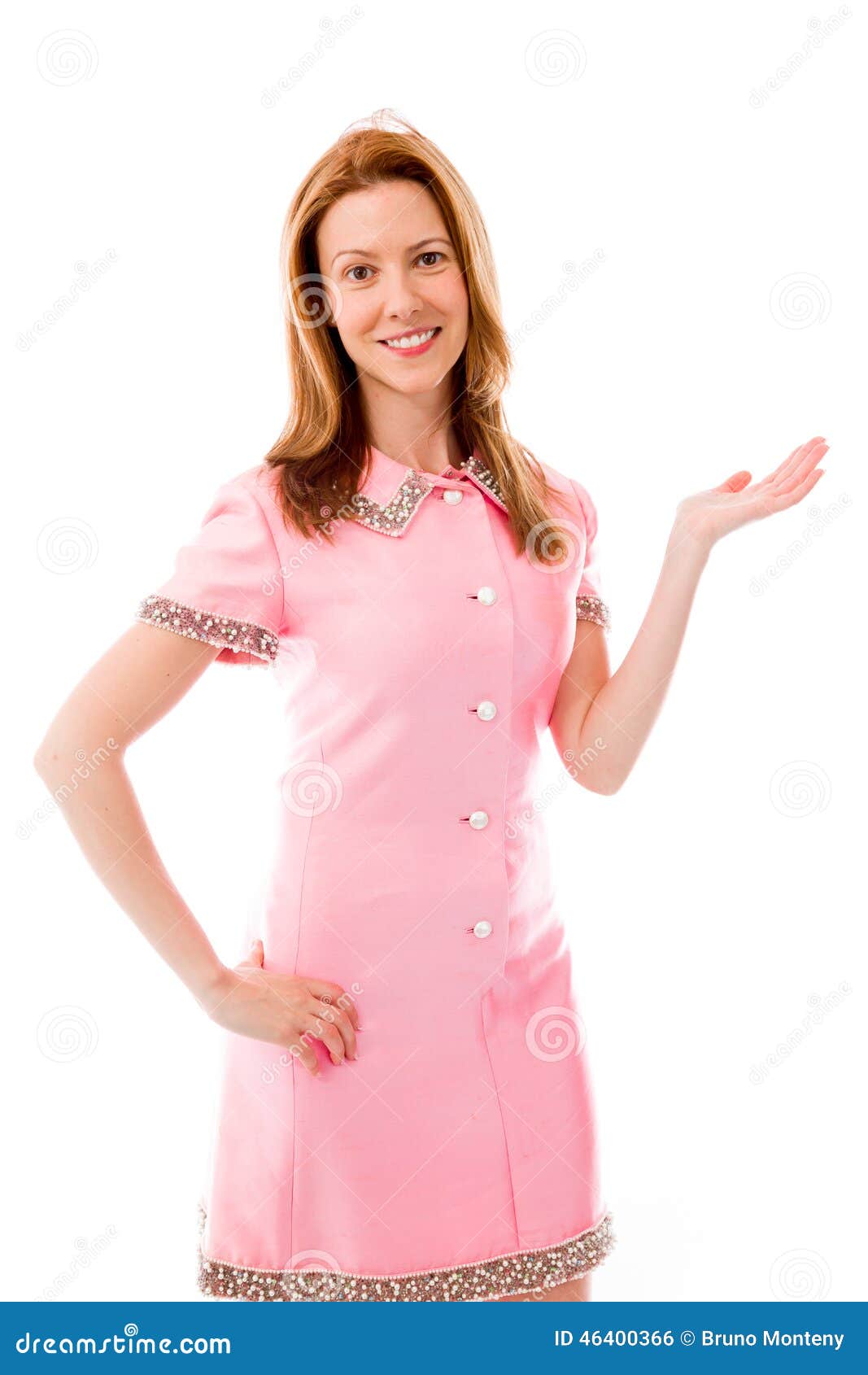 Model Presenting Showcasing with Hand Stock Photo - Image of beautiful ...