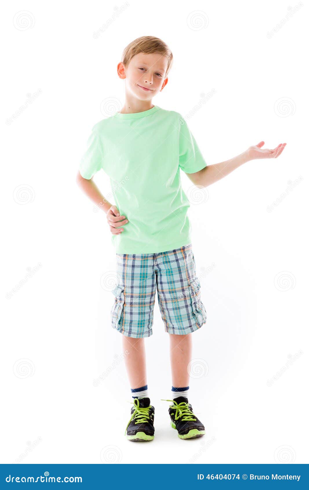 Model Presenting Showcasing with Hand Stock Photo - Image of young ...